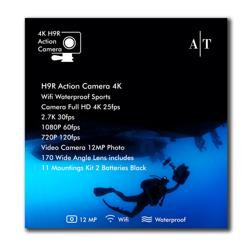 4K Action Camera Packaging | Product packaging contest