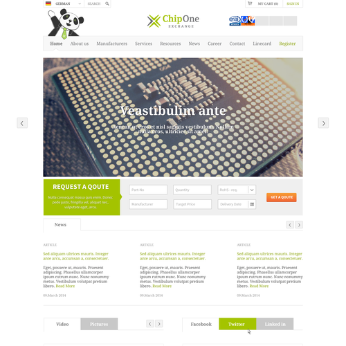 Creating an awesome website design for Chip 1! | Landing page design ...