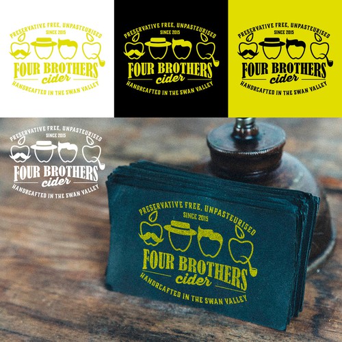 Create a captivating fresh logo for Four Brothers Cider! | Logo design ...