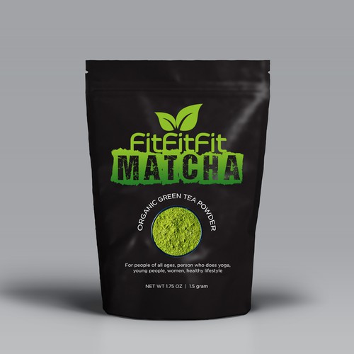 Japanese Matcha Organic Green Tea Powder Product Label | Product label ...