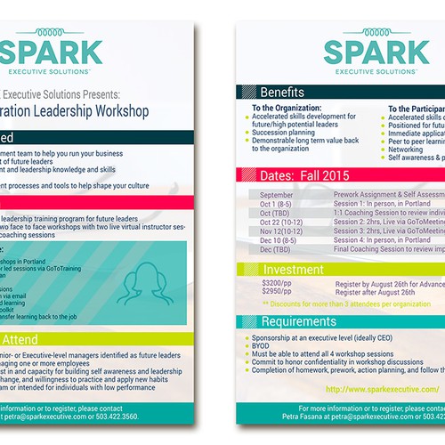 Leadership Workshop Flyer | Postcard, flyer or print contest