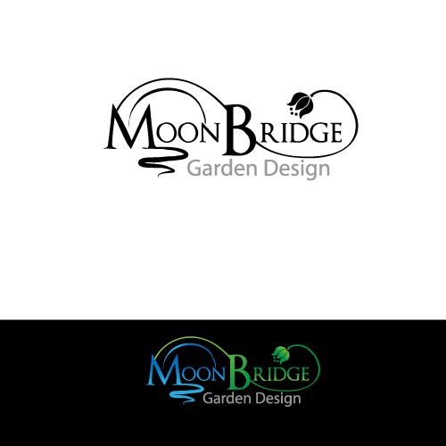 logo for Moon Bridge Garden Design | Logo design contest