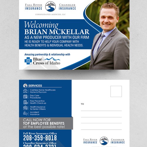 Designs | Attention grabbing postcard announcing new producer ...