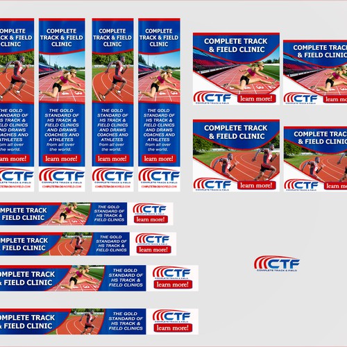 Create a winning ad banner for the Complete Track & Field Clinic, the ...