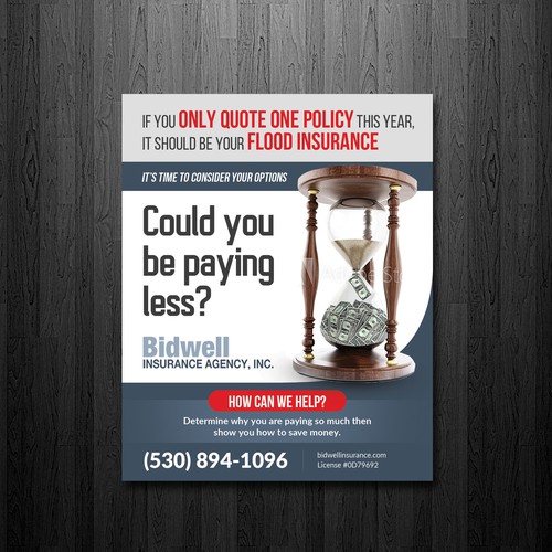 Print Ad: Eye-catching print ad for flood insurance in the U.S ...