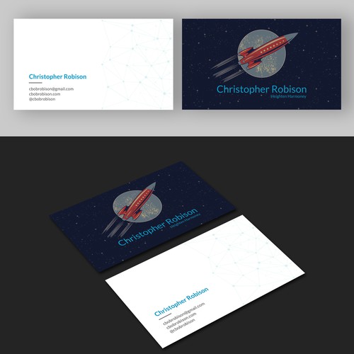 Design a personal business card for a blockchain professional ...