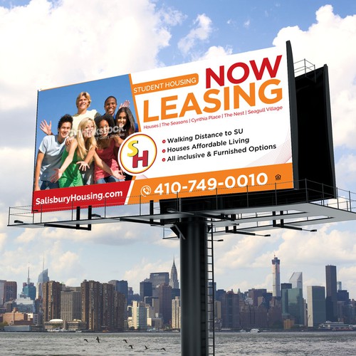 Engaging Student Housing Billboard | Signage contest