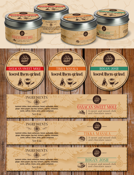 Product label for high end spices and seasonings | Product label contest