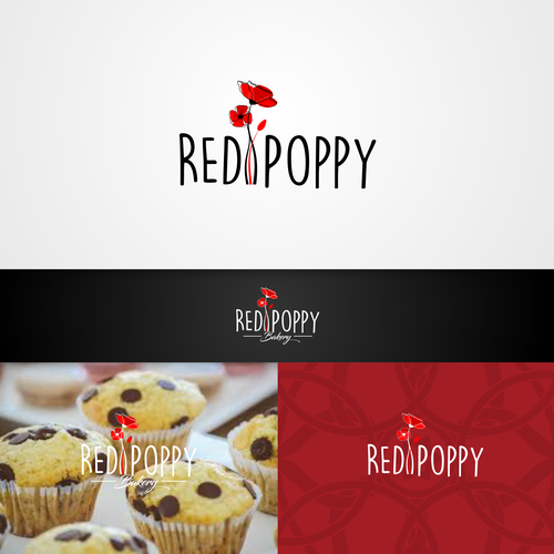Red Poppy - Design a fun, modern logo for a bakery | Logo design contest
