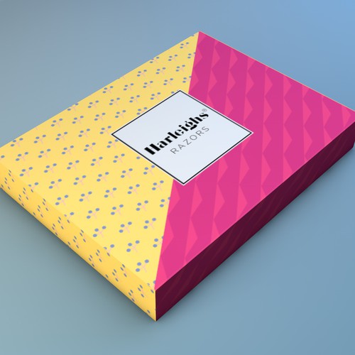 Create a refreshing and vibrant packaging design for a womens razor ...