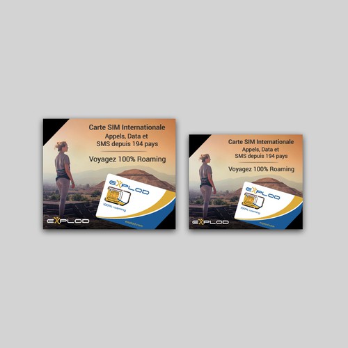 Banner design for Travel SIM card, one to one task will follow for the ...