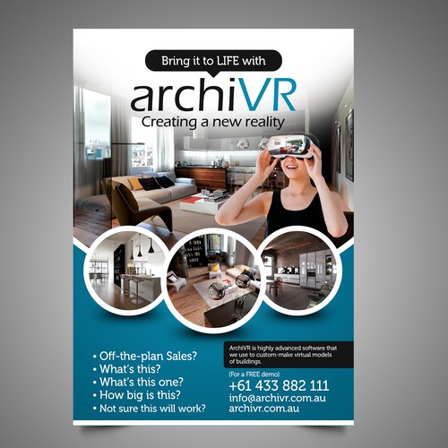 Virtual Reality Sales Package | Postcard, flyer or print contest