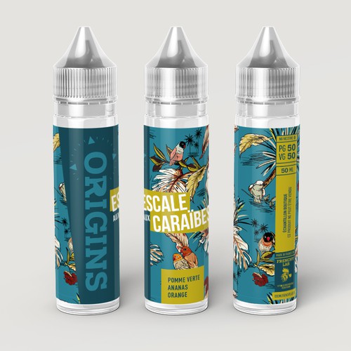 Designs | Identité visuelle gamme e-Liquides | Product label contest