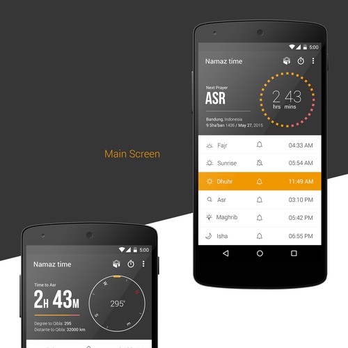Prayer time app | App design contest