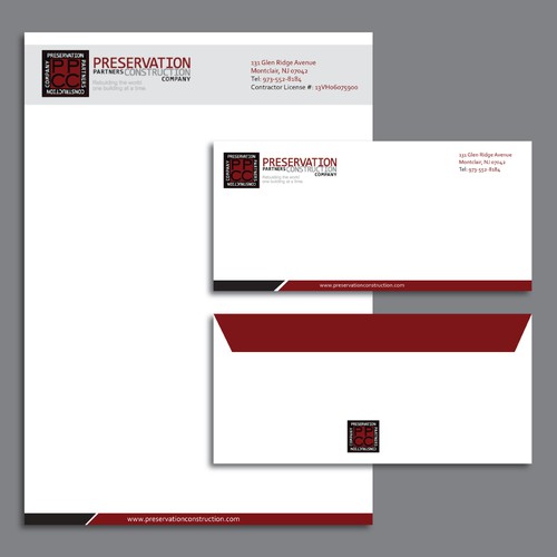 Stationary for Construction Company | Stationery contest