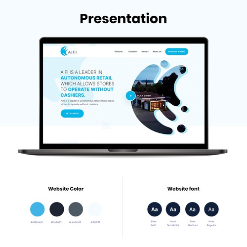 Designs | AiFi Website Redesign - Design/Layout Only (No Coding) | Web ...