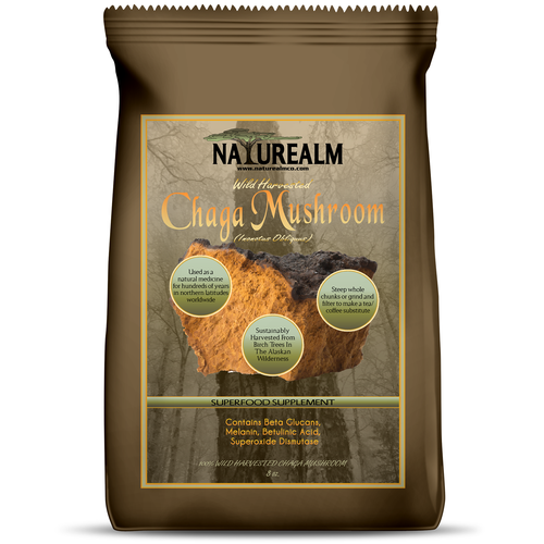 Modern/Natural design Medicinal Mushroom label | Product label contest