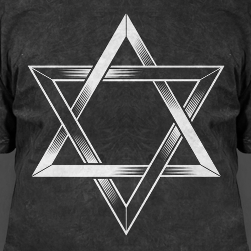 Interlaced hexagram design for occult style t shirt needed ...
