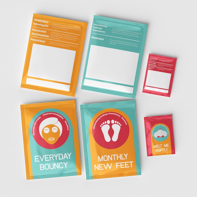 SHEET MASK POUCH DESIGN CONTEST | Product packaging contest