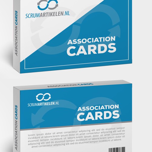Create a nice Box design and backside of card design for Association ...