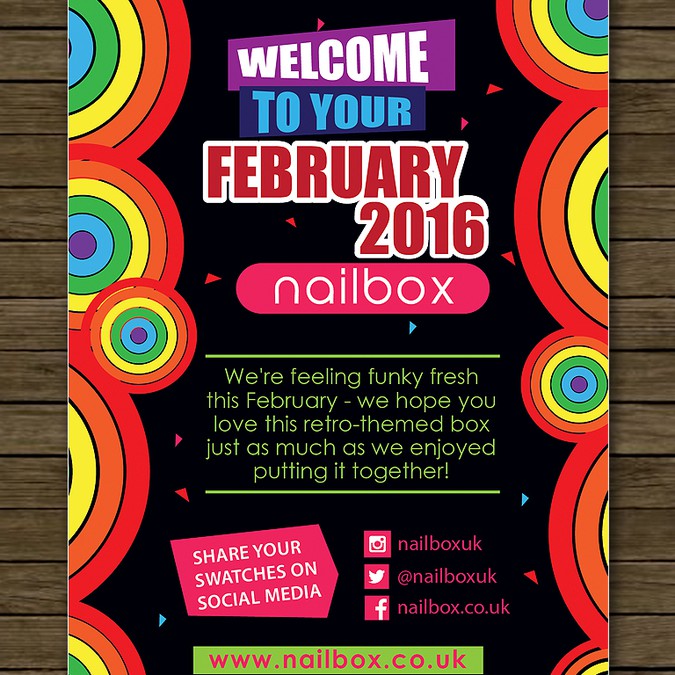 Create an A6 flyer for a monthly subscription box in the beauty niche ...