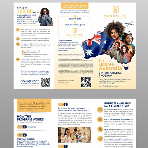 Designs | Design Trifold Pamphlet for Premium Education/Immigration ...