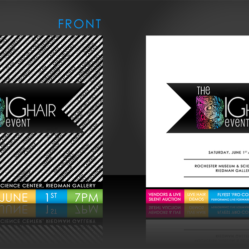 FASHION FORWARD/EDGY FLYER for hair/runway show! | Postcard, flyer or ...