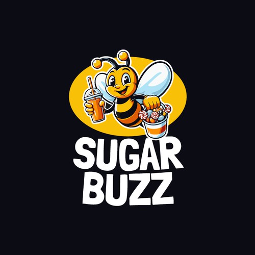 Designs | Sugar Buzz Bar its a kids Mock tail bar. | Logo design contest