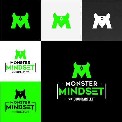 Designs | Design a powerful logo for a Monster Mindset | Logo & social ...