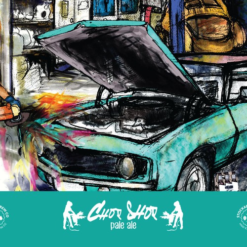 Design an awesome, edgy graphic for our new brew, "Chop Shop" Pale Ale ...
