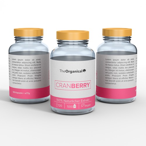 Clean and simple packaging label design with a guaranteed long-term ...