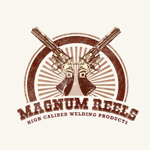 Create a vintage Magnum logo and brand identity for a welding ...