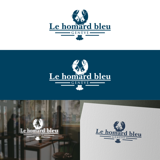 créer un logo moderne, épuré, et design intégrant la forme d'un homard ...