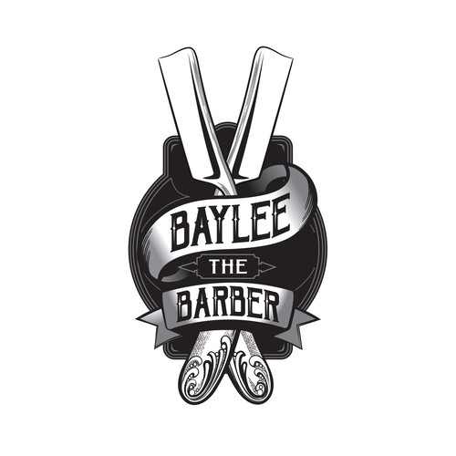 Designs | Bold straight edge razor logo for young barber | Logo design ...