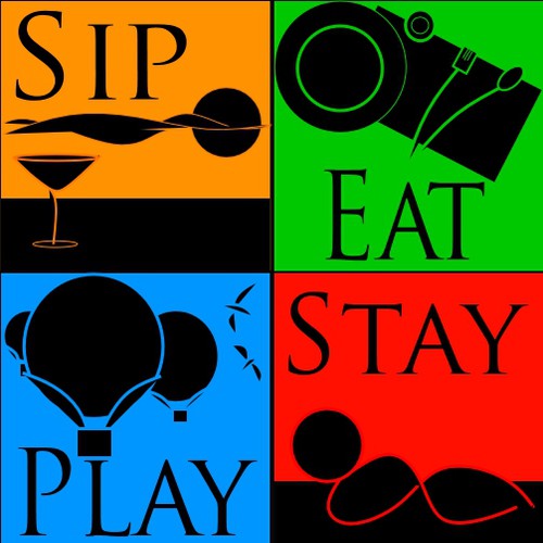 Travel and Leisure: Sip Eat Play Stay | Logo design contest