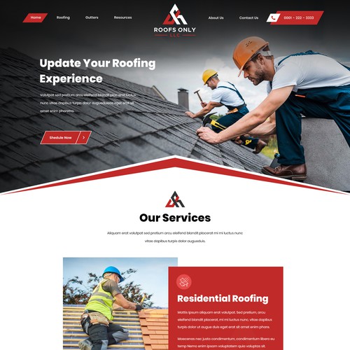 Designs | POWERful Strong Roofing Site | Web page design contest