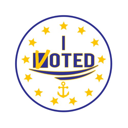 "I Voted" (in Rhode Island) sticker | Sticker contest