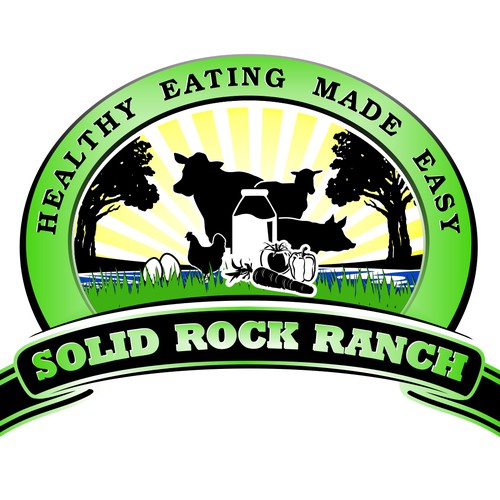 Designs | Solid Rock Ranch needs a creative logo to sell their healthy ...