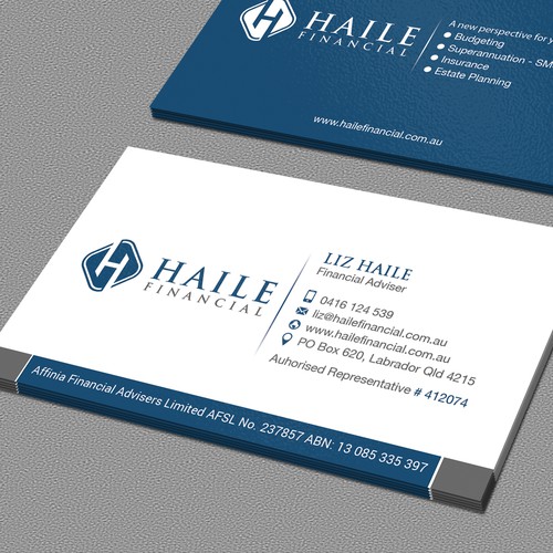Create business cards for financial advice | Business card contest
