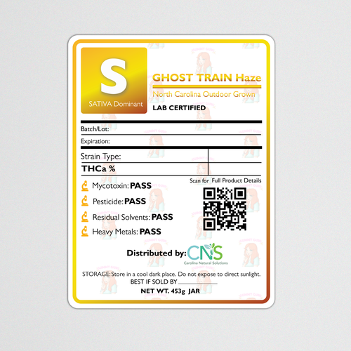 Label design for hemp flower | Product label contest | 99designs