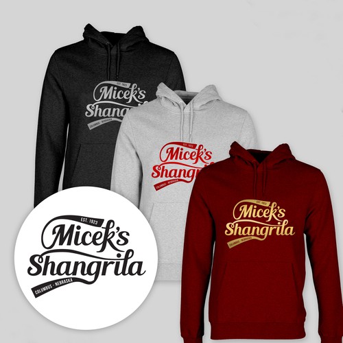 Designs | Retro hoodie illustration design for family owned bar ...
