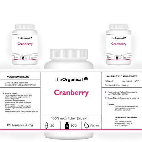 Clean and simple packaging label design with a guaranteed long-term ...