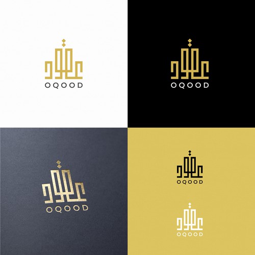Designs | Oqood branding project - Arabic and English text version logo ...