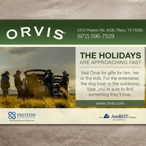 Designs | Create an ad for Orvis | Postcard, flyer or print contest