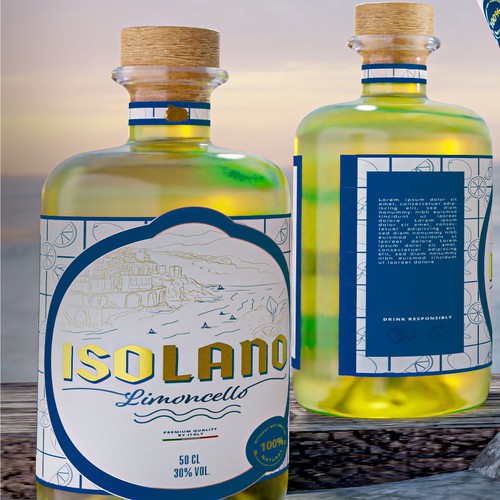 Designs | Bottle Label for a new artisanal Limoncello brand | Product ...