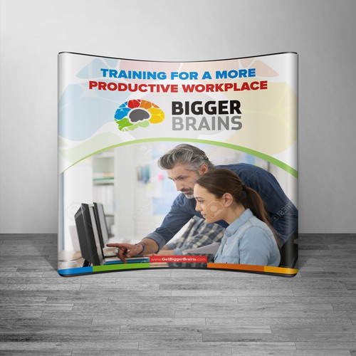 Eye catching business training backdrop | Signage contest