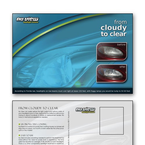 Car Product - Postcard Advertisement Design | Print or packaging design ...