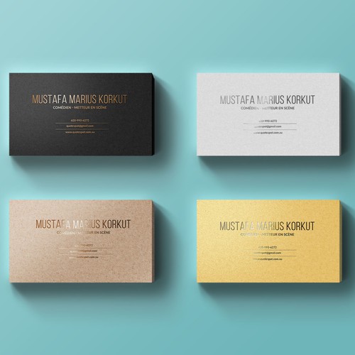 Actor Director business card: help next jason bourne to find his ...