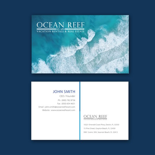 Designs | Design a fun, beach-inspired Business Card | Business card ...