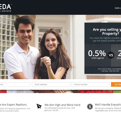 Designs | Progressive Real Estate Landing Page - Creative Freedom ...